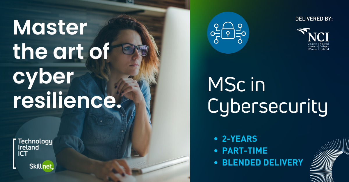 MSc in Cybersecurity | Part Time | ICT Skillnet