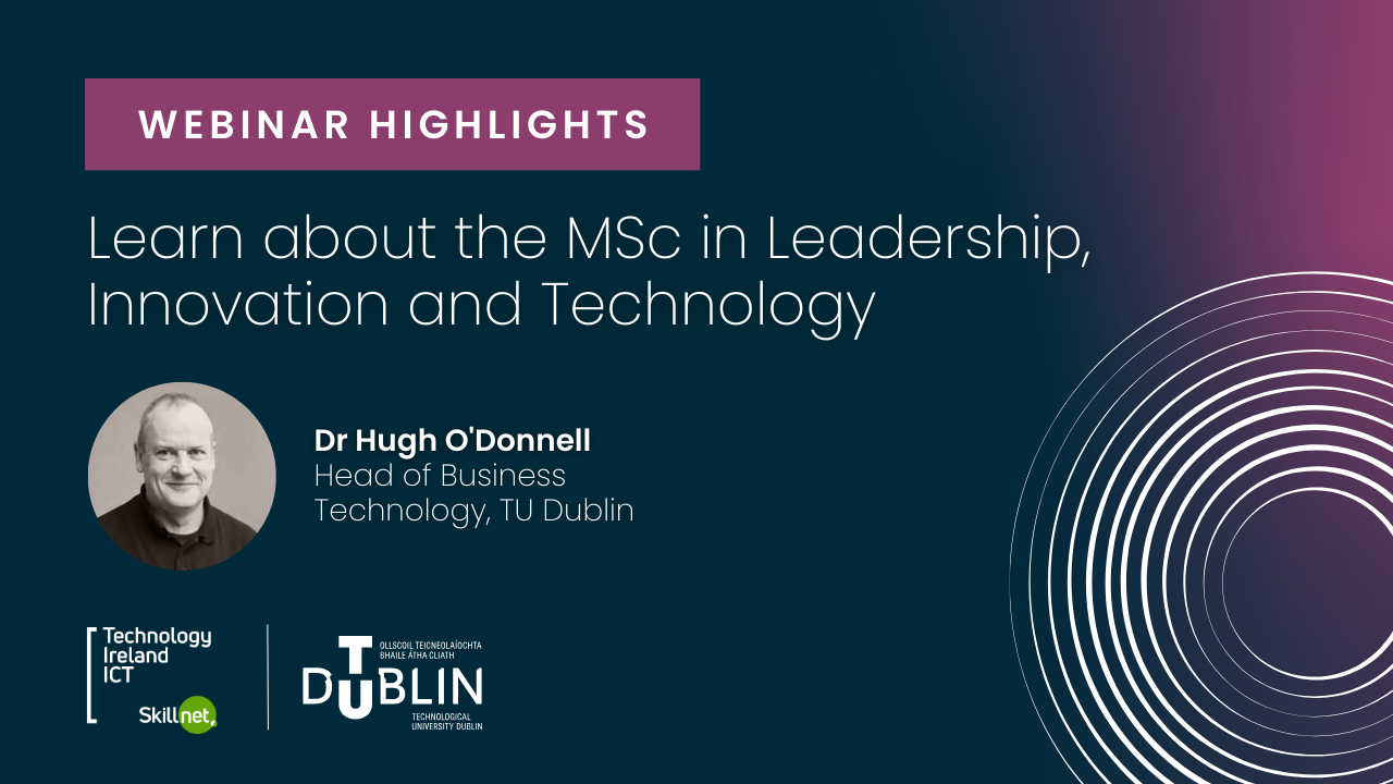 Webinar Recording: Learn about the MSc in Leadership, Innovation and ...